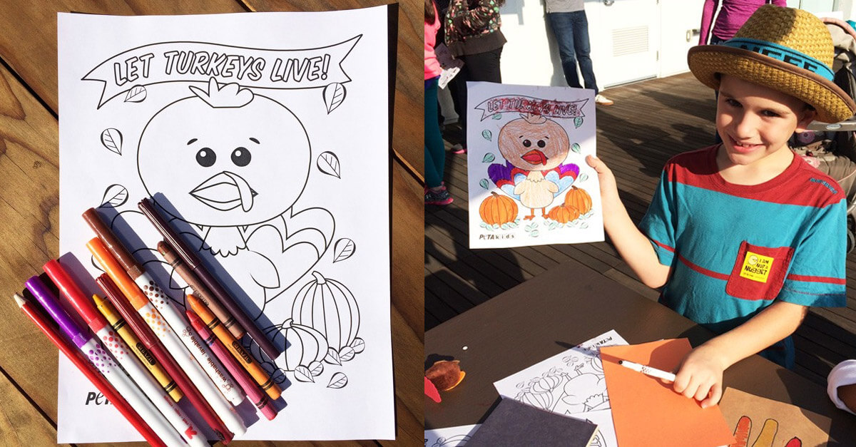 Thanksgiving Coloring Sheets | PETA Kids