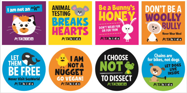 Free PETA Kids Stickers | Spotlight | PETA Kids