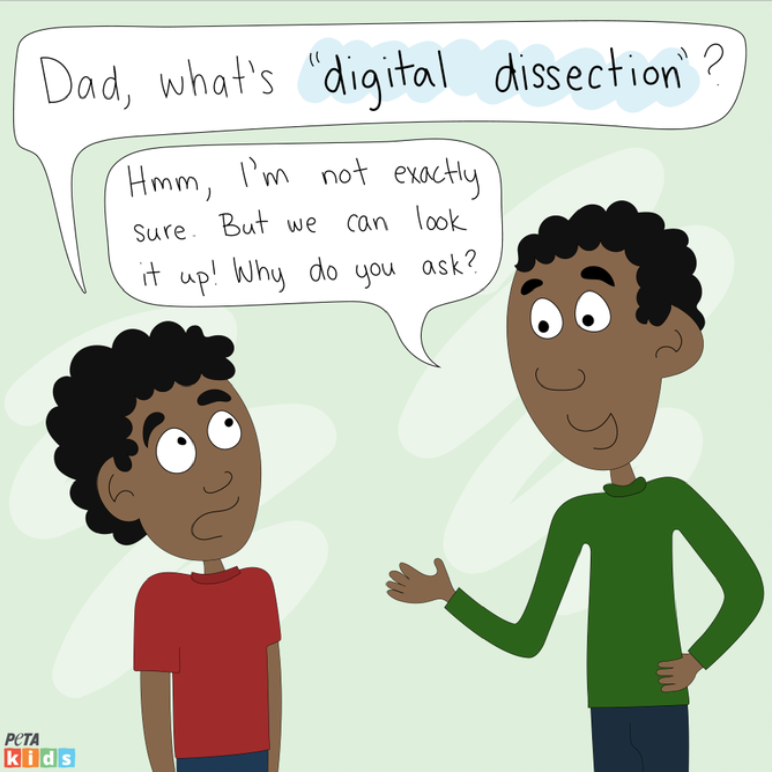 Comic Strip Explains Cruelty of Animal Dissection | PETA Kids