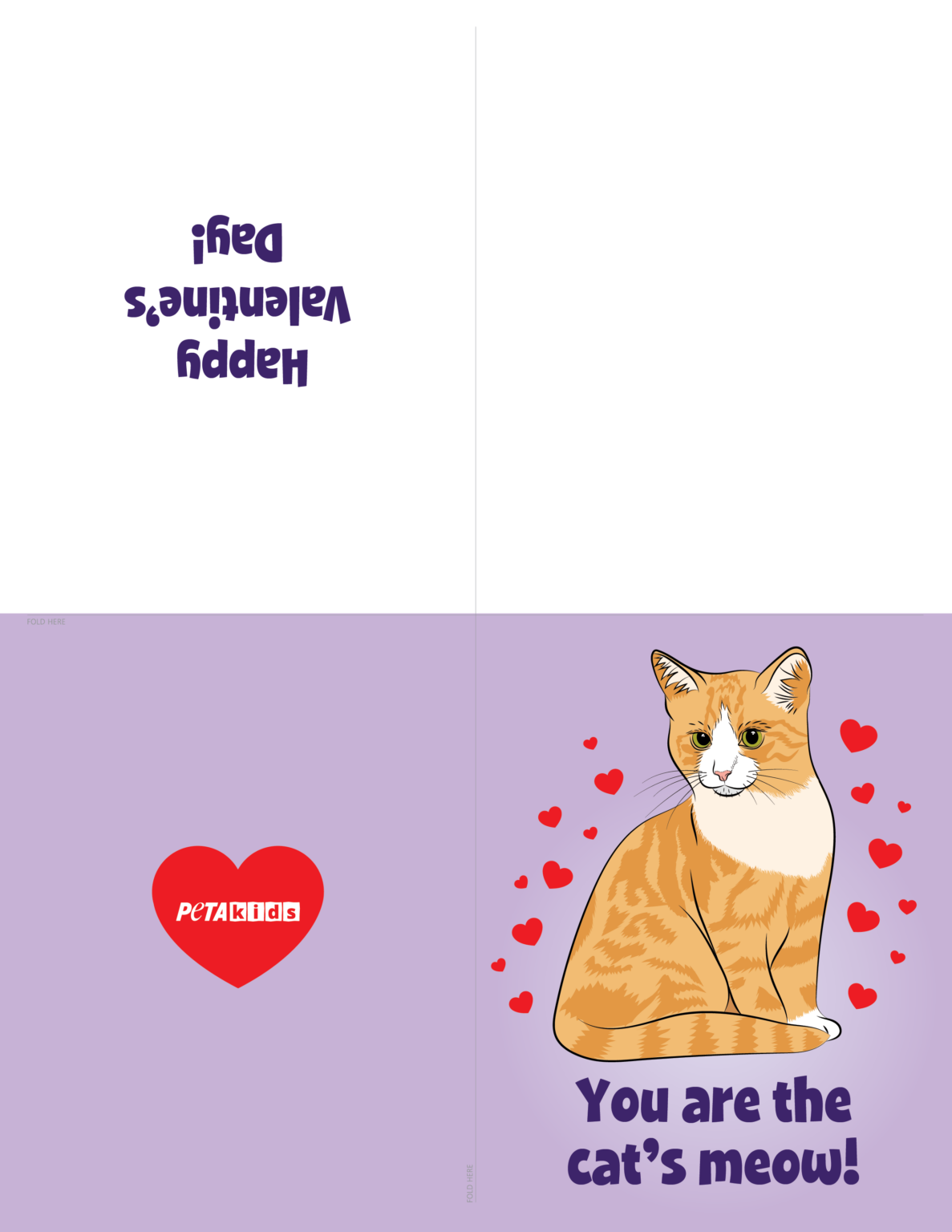 Printable Animal-Friendly Valentine’s Day Cards | PETA Kids